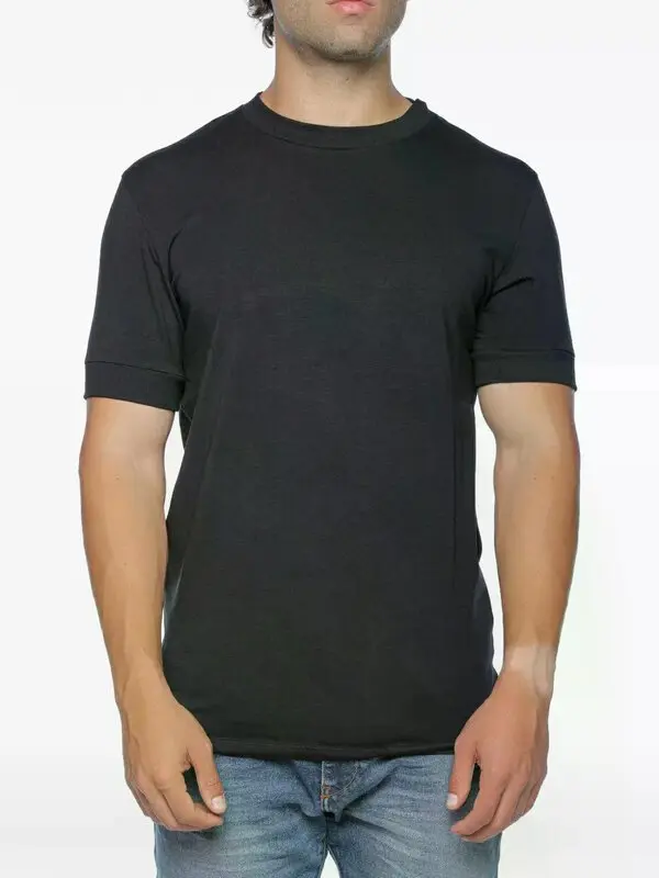 DRYKORN Anton Ribbed-cuff T-shirt - Black