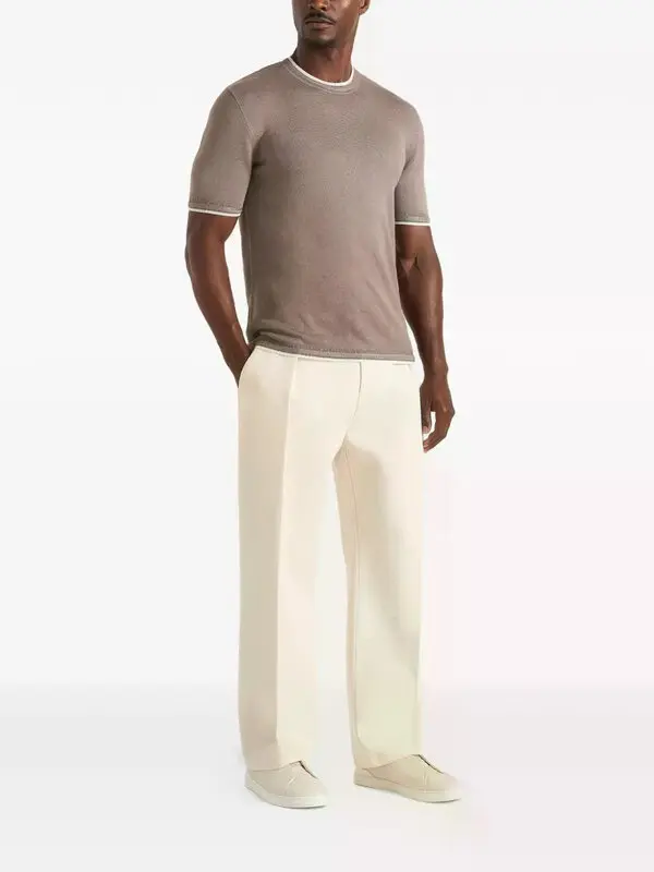 Manière De Voir Contrast Knit T-shirt