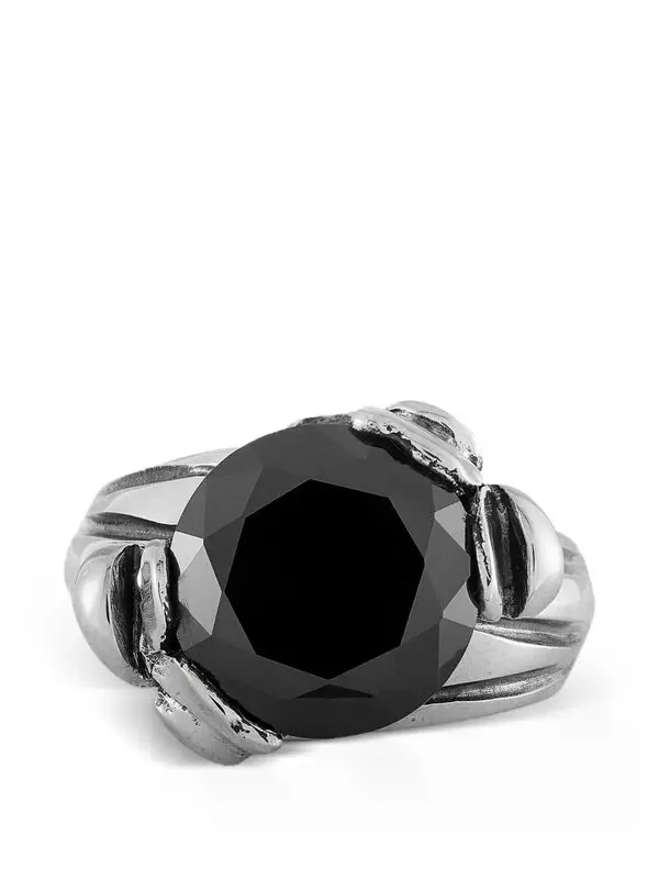 KING BABY STUDIO Sterling Cubic Zirconia Floral Ring - Silver