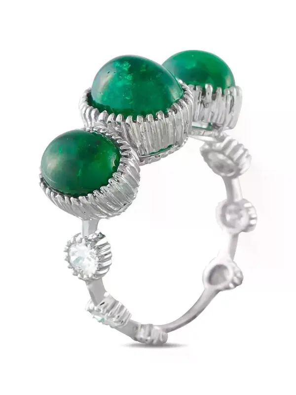 LB EXCLUSIVE Emerald And Diamond Ring