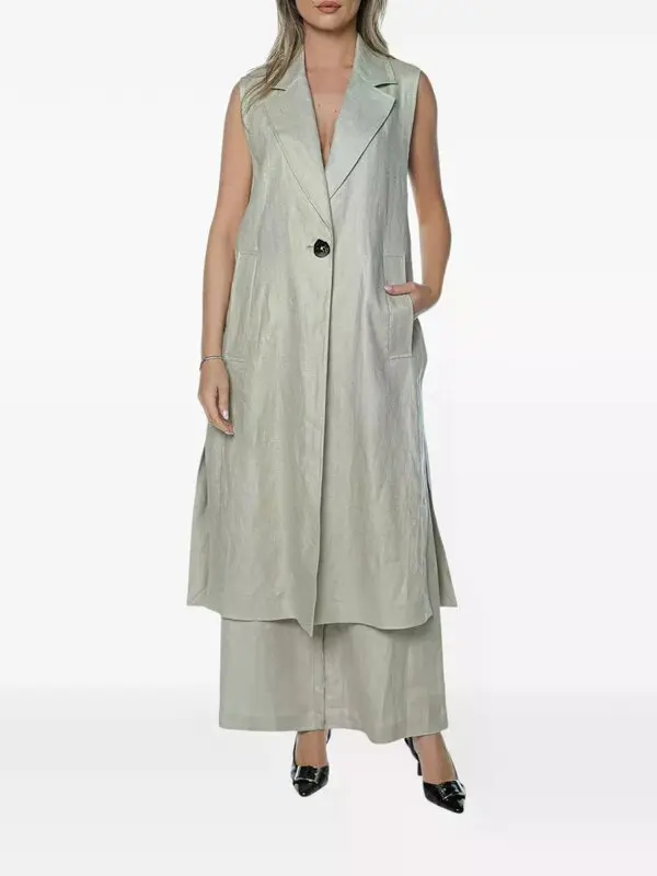 Armani Exchange Sleeveless Notched-lapel Coat