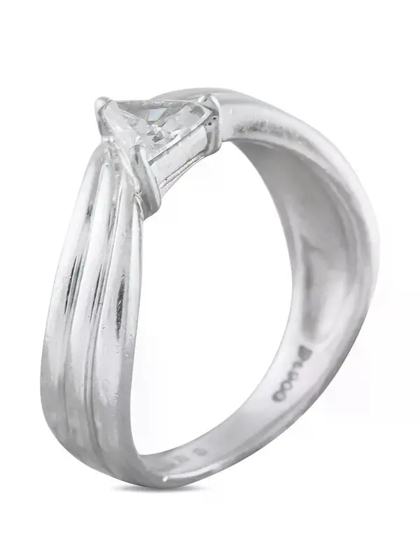 LB EXCLUSIVE Platinum Triangular-cut Diamond Ring - Silver