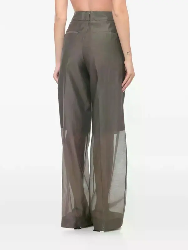 Peserico Tailored Trousers With Sheer Paneling