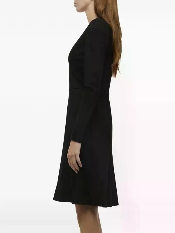 Alexander McQueen Long-sleeved V-neck Dress