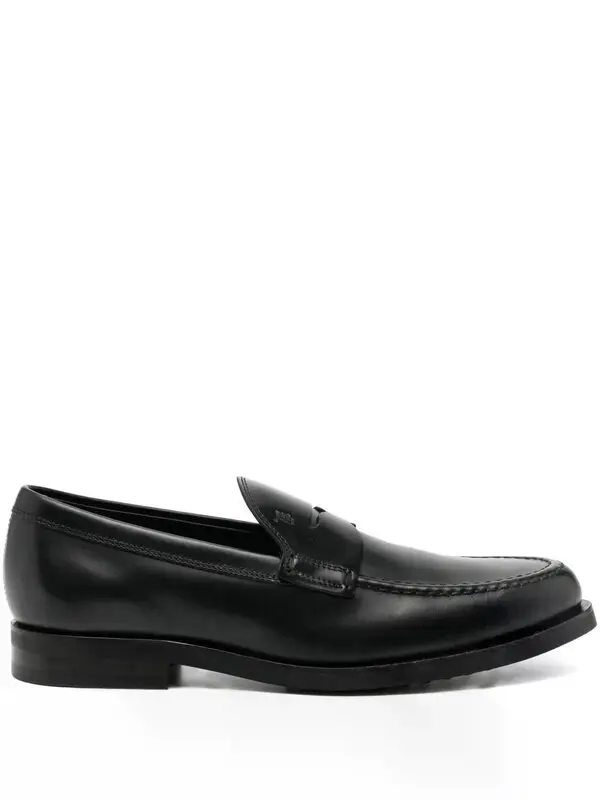 TOD'S Leather Loafers - Black