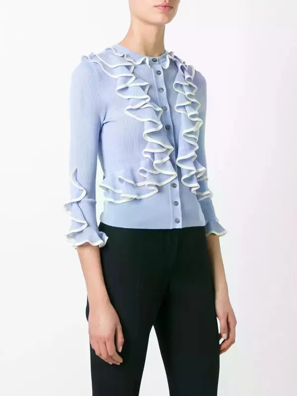 Alexander McQueen Knitted Cardigan - Blue