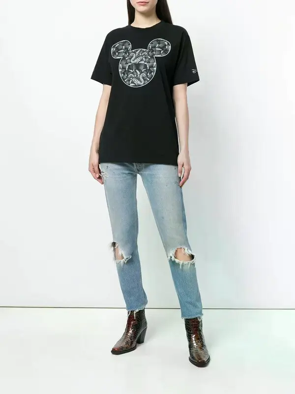 COUNTY OF MILAN Mickey Mouse Silhouette T-shirt