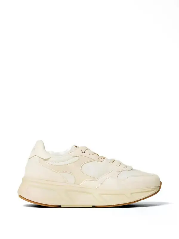 TWINSET Beige Lace-up Sneakers