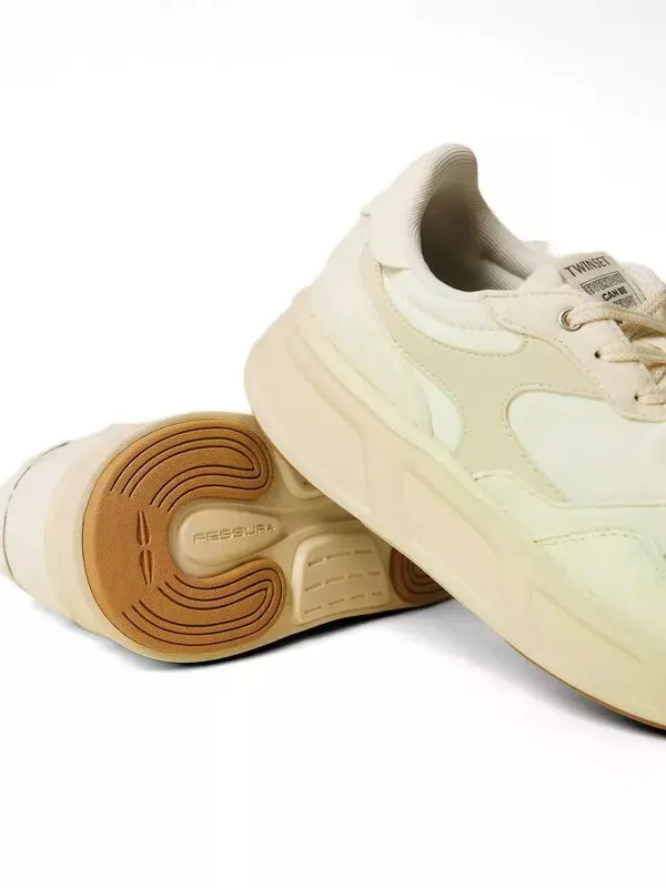 TWINSET Beige Lace-up Sneakers