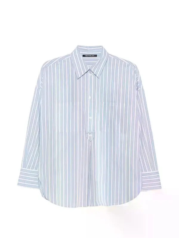 PENNYBLACK Striped Long-sleeve Blouse - Blue