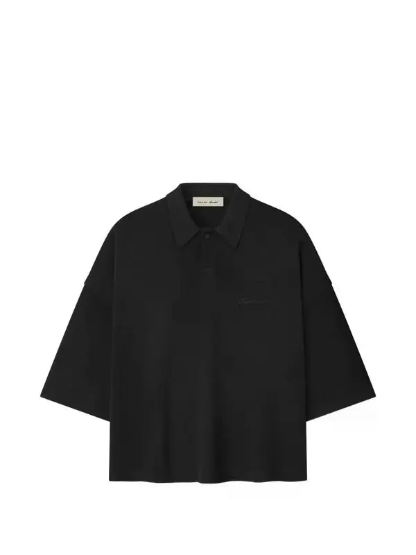 Fear Of God Logo-embroidered Polo Shirt - Black