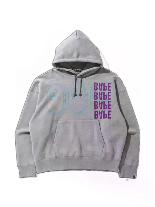 A BATHING APE Multi-print Hoodie - Grey