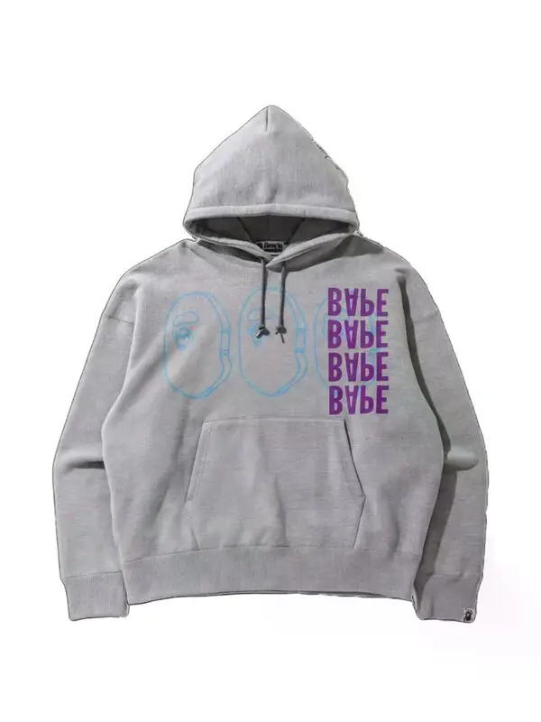 A BATHING APE Multi-print Hoodie - Grey