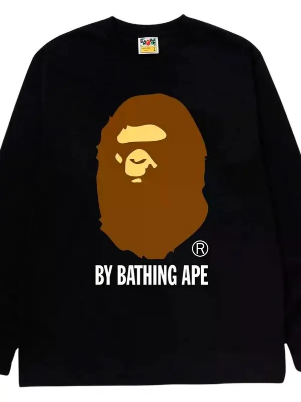 A BATHING APE Ape Head Long-sleeve T-shirt - Black