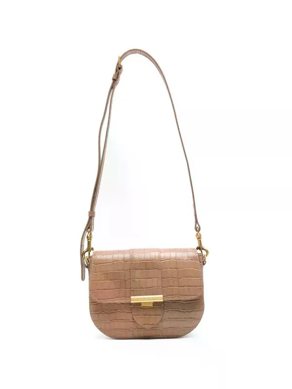 LANCASTER Croc-effect Cross Body Bag - Neutrals