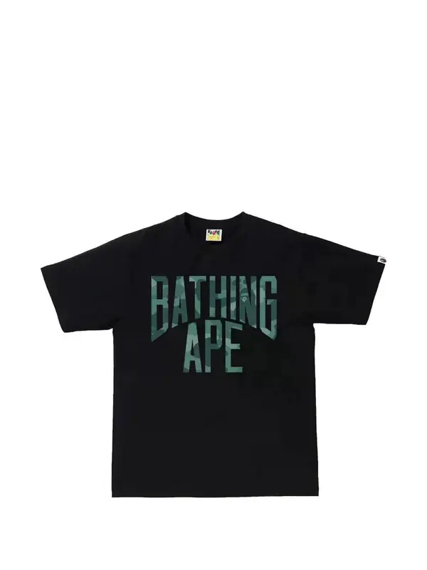 A BATHING APE Camo Nyc Logo T-shirt - Black