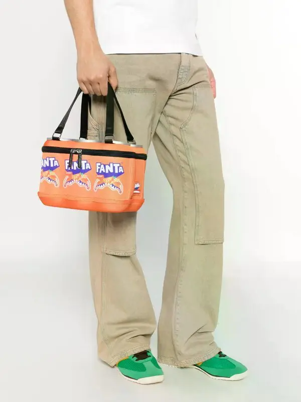 SPRAYGROUND X Fanta Logo-print Bag - Orange