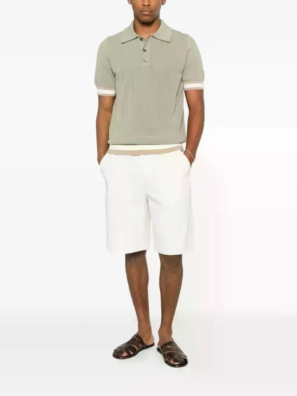 CHE Quinn Open-knit Polo Shirt