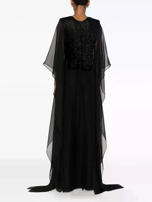 SILK LOVE & LACE Artemis Sequin-embellished Maxi Dress