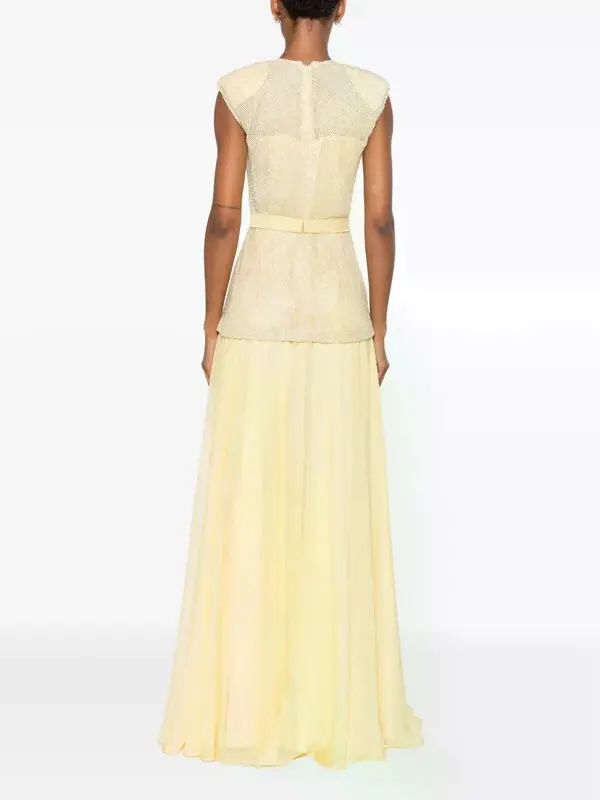 SILK LOVE & LACE Mabel Bow-detail Maxi Dress