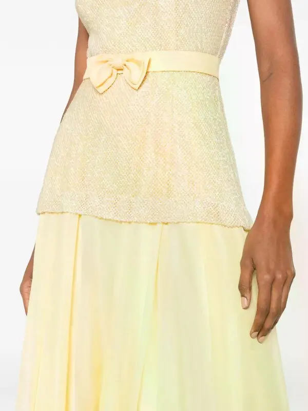 SILK LOVE & LACE Mabel Bow-detail Maxi Dress