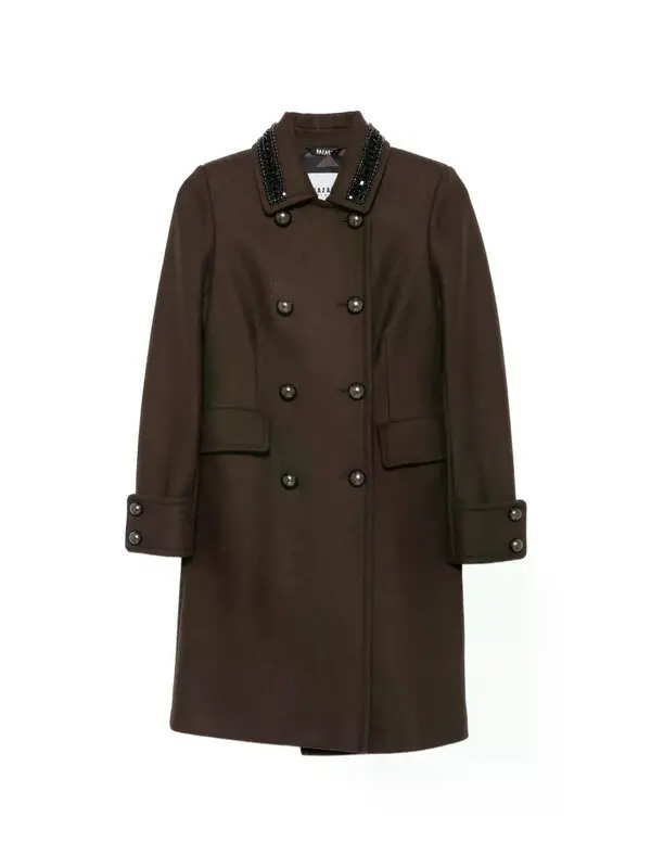 BAZAR DELUXE Bead-embellished Double-breasted Coat