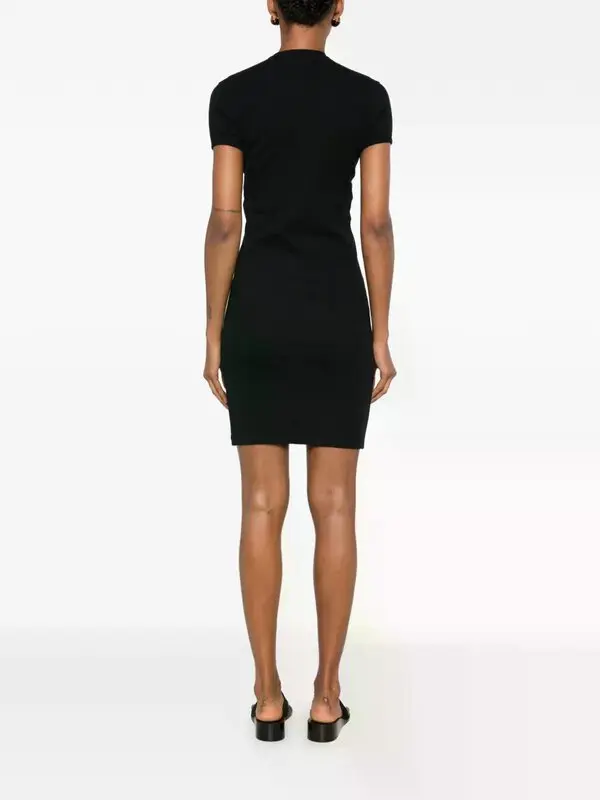Coperni Cotton Jersey Logo Detail Mini Dress