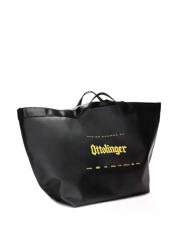 Ottolinger Logo Print Shopper Tote Bag - Black