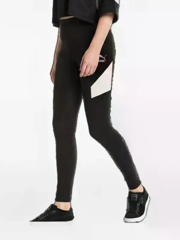 PUMA Retro Colour-block Leggings - Black