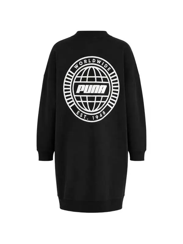PUMA Trailblazer Logo-print Mini Dress - Black