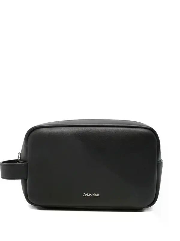 Calvin Klein Print Wash Bag - Black