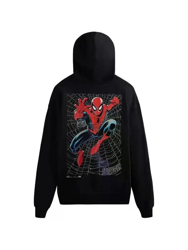Kith Spider-man Web-logo Hoodie - Black
