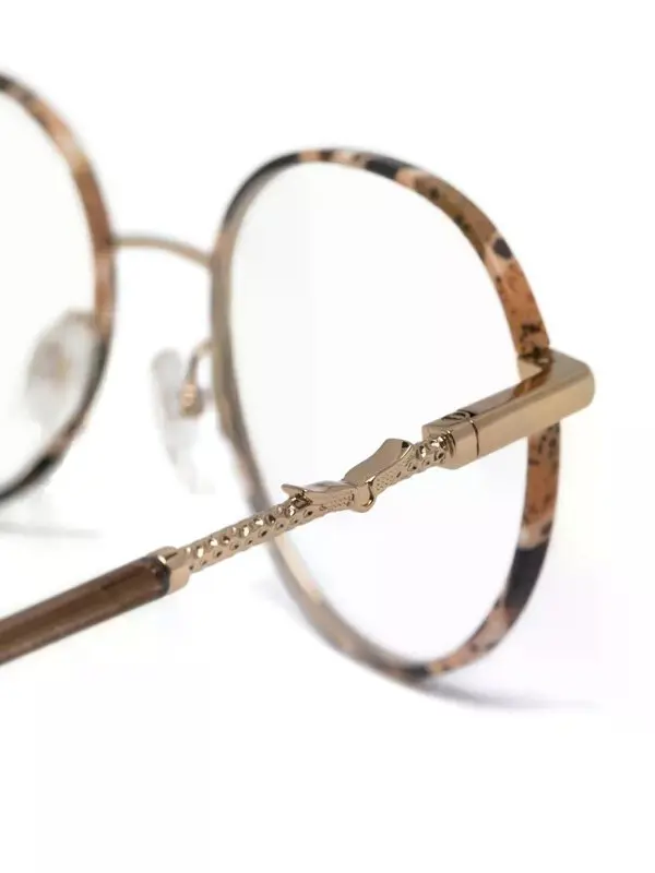 Zadig&Voltaire Tortoiseshell-effect Round-frame Glasses - Brown