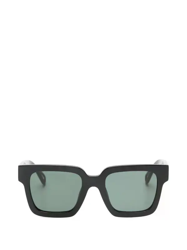 Zadig&Voltaire Square Frame Sunglasses With Wing Plaque - Black