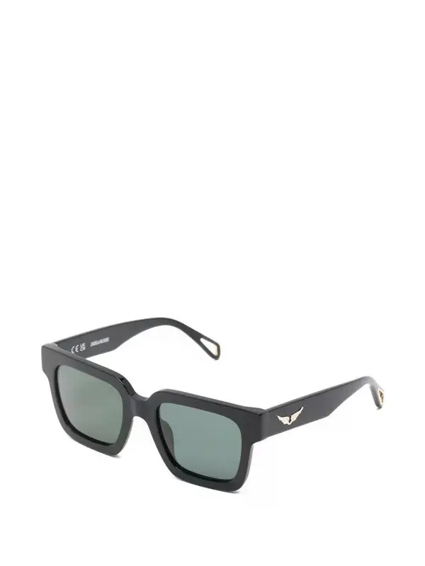 Zadig&Voltaire Square Frame Sunglasses With Wing Plaque