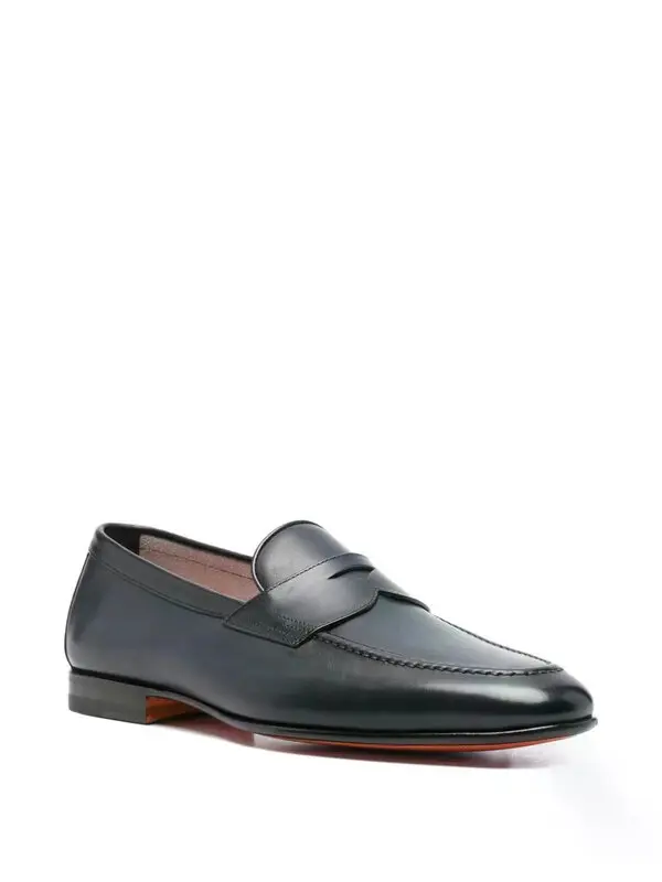 Santoni Carlos Penny Loafers - Blue