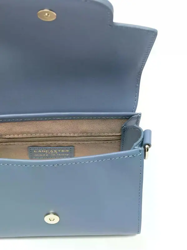 LANCASTER Mini Logo-print Leather Tote Bag - Blue
