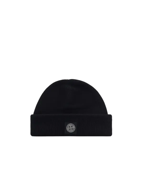 Stone Island Compass Beanie Hat - Black