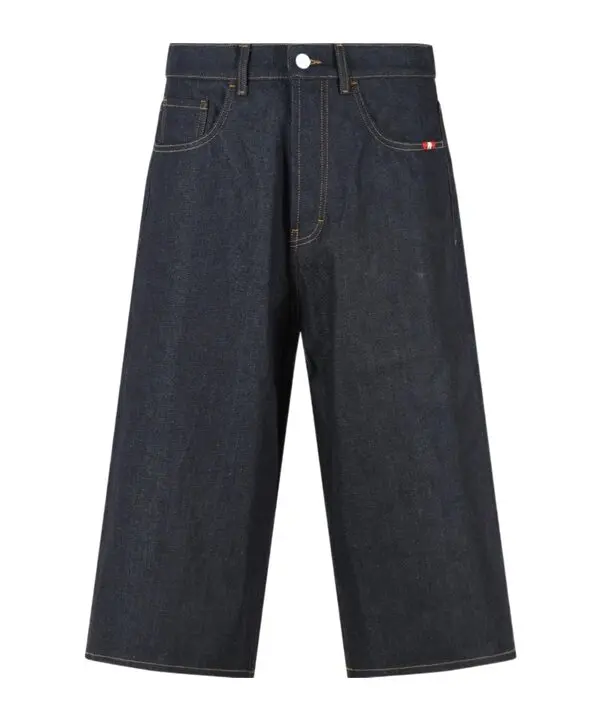 AMISH SUPPLIES Huge Denim Bermuda Shorts - Black