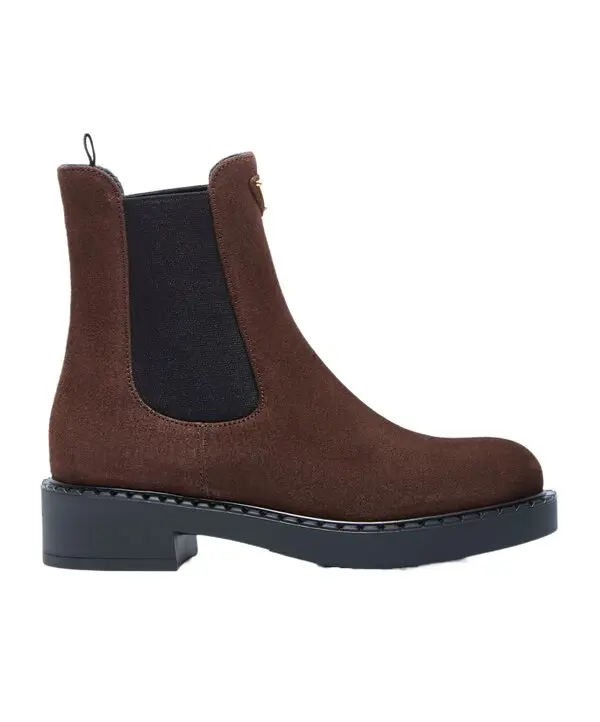 Prada Logo-plaque Chelsea Boots