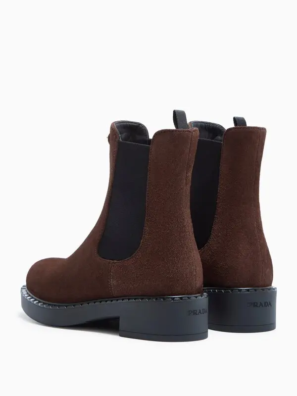 Prada Logo-plaque Chelsea Boots