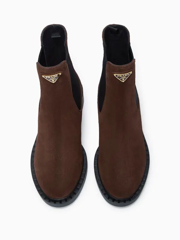 Prada Logo-plaque Chelsea Boots