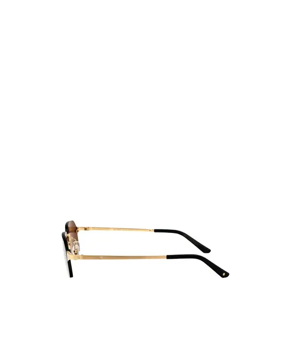 Cartier Rimless Rectangular Frame Sunglasses
