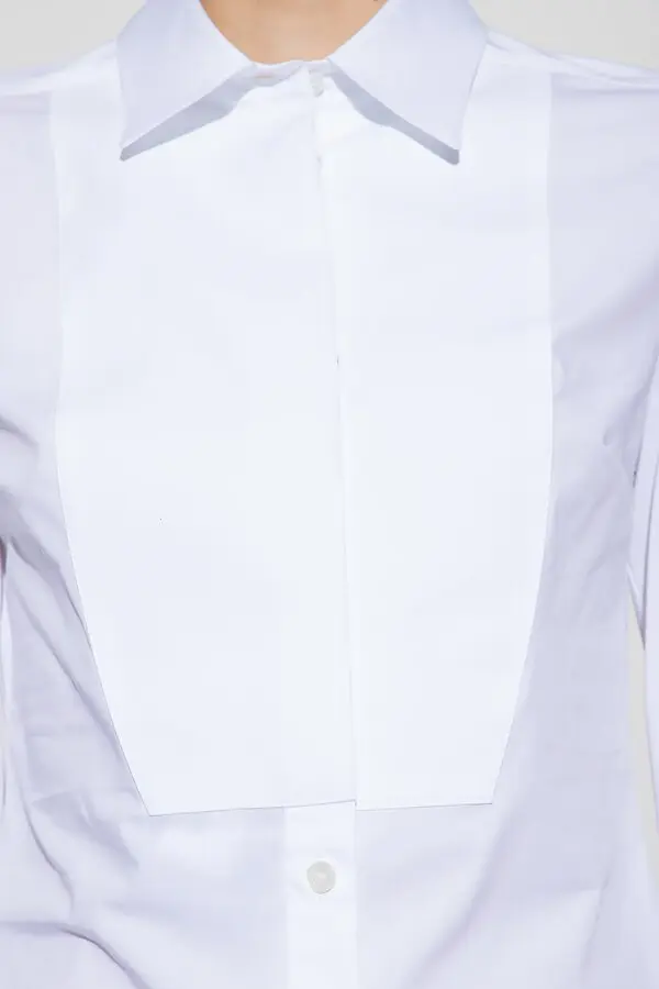Dolce & Gabbana Stretch Poplin Tuxedo Shirt
