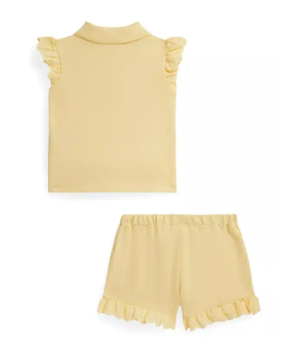 Polo Ralph Lauren Embroidered Mesh Polo Shirt And Shorts Set