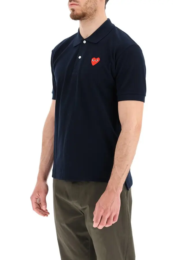 Play Comme Des Garcon Short-sleeved Polo Shirt