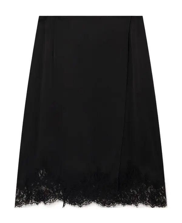 Stella McCartney Lace Trimmed Graphic Print Hoodie