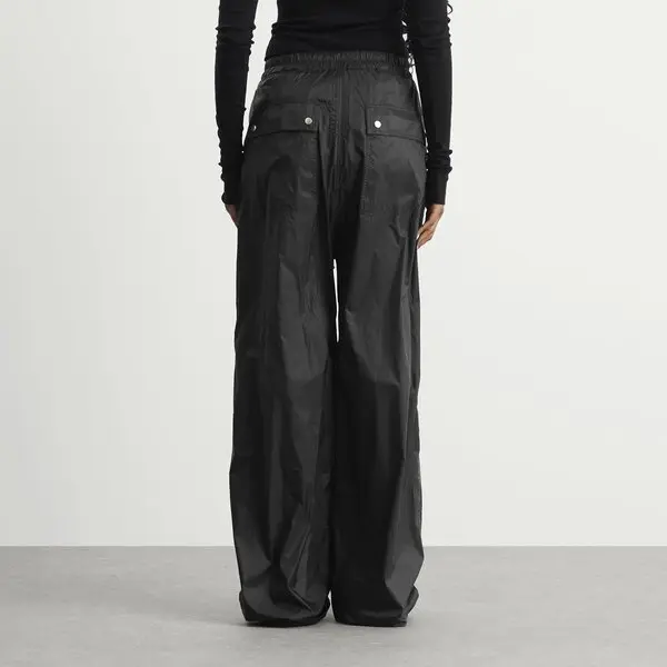 Rick Owens Palazzo Pants With Button Detail - Black