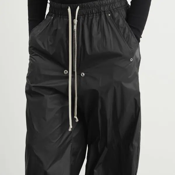 Rick Owens Palazzo Pants With Button Detail - Black