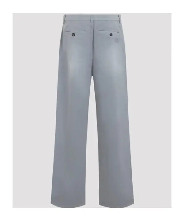 Miu Miu Garment-dyed Twill Pants - Gray